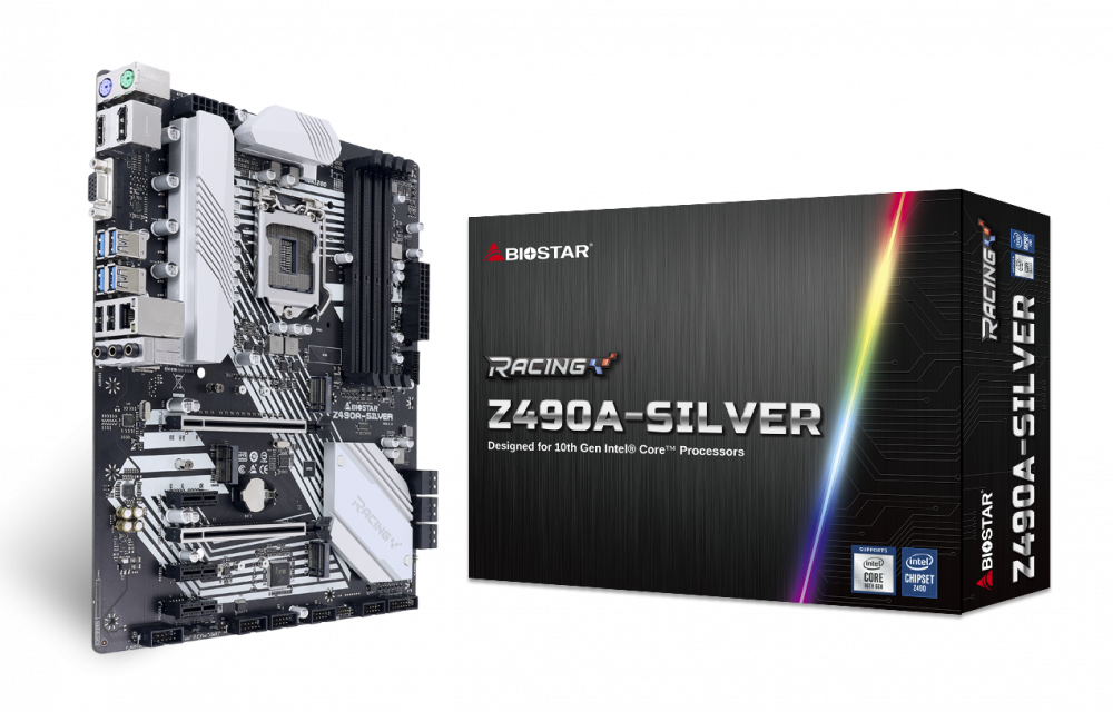 BIOSTAR ANNOUNCES THE RACING Z490 SILVER SERIES MOTHERBOARDS