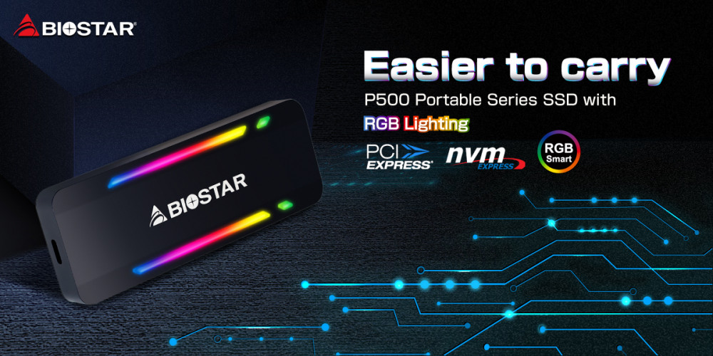 BIOSTAR ANNOUNCES THE ALL NEW P500 PORTABLE SERIES SSD